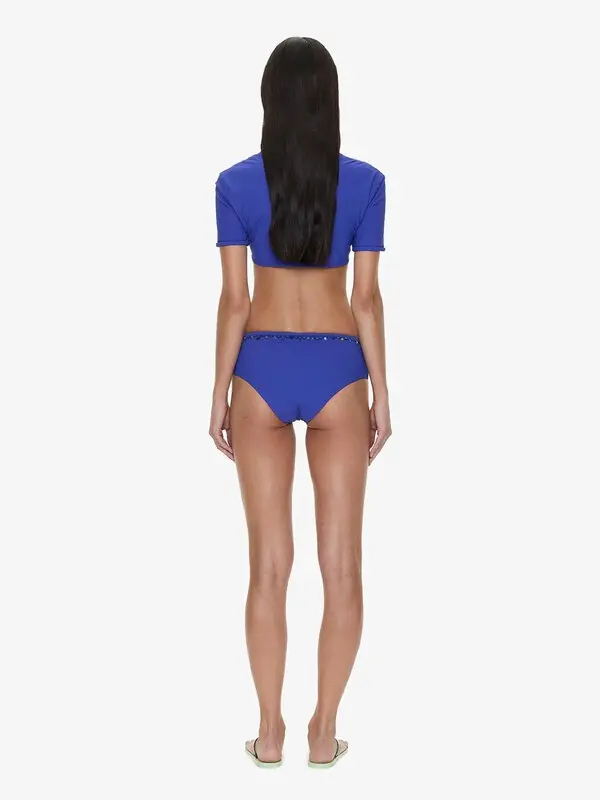 Christopher Esber U-prong Cropped Tee - Indigo