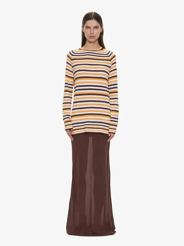Christopher Esber Stripe Knit Monument Maxi Dress