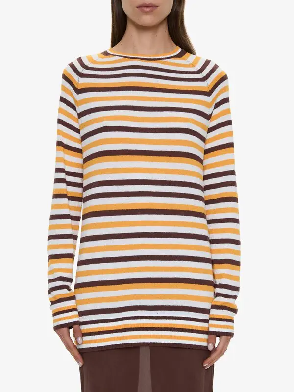 Christopher Esber Stripe Knit Monument Maxi Dress
