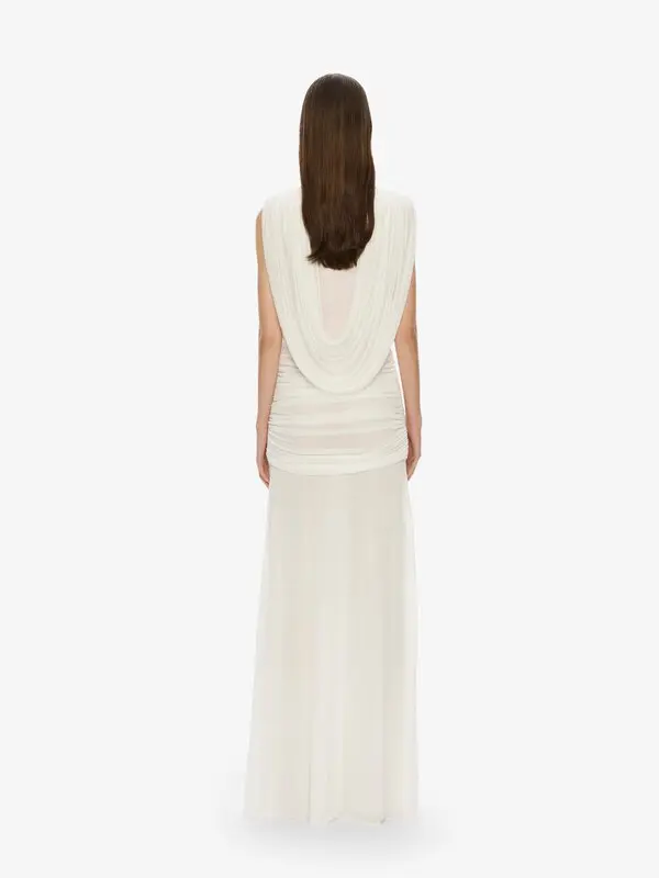 Christopher Esber Ripple Drape Gown - White