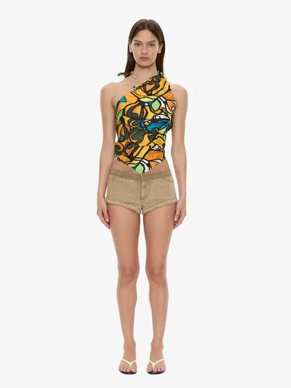 Christopher Esber Tropic Nouveau Scarf Tie Top