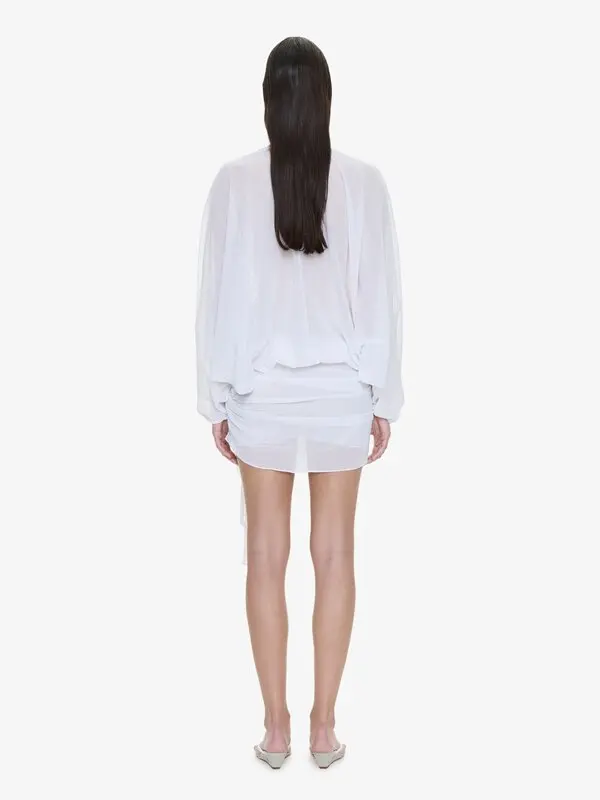 Christopher Esber Porto Tie Long Sleeve Mini Dress