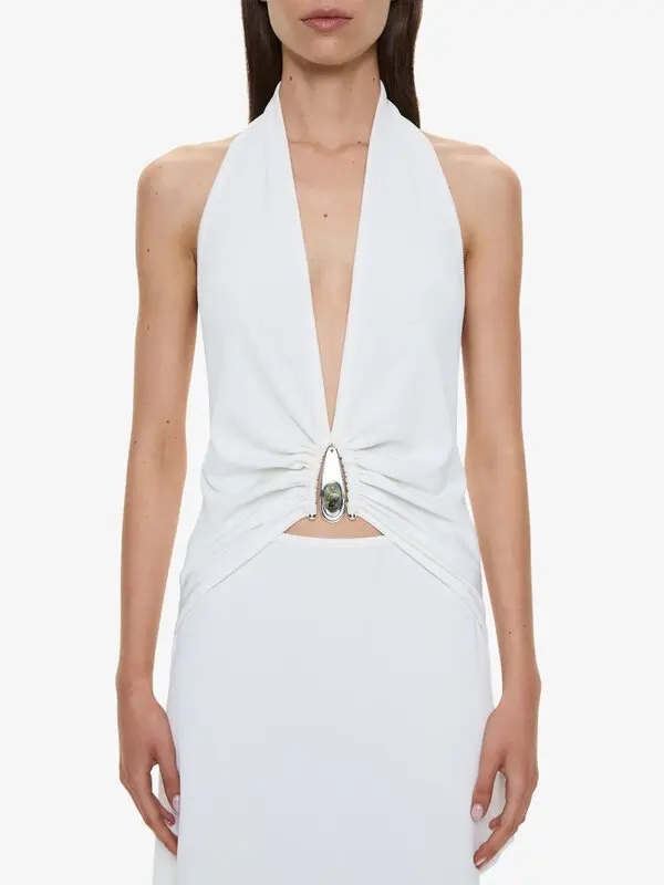 Christopher Esber Crystal Pendant Tank Dress