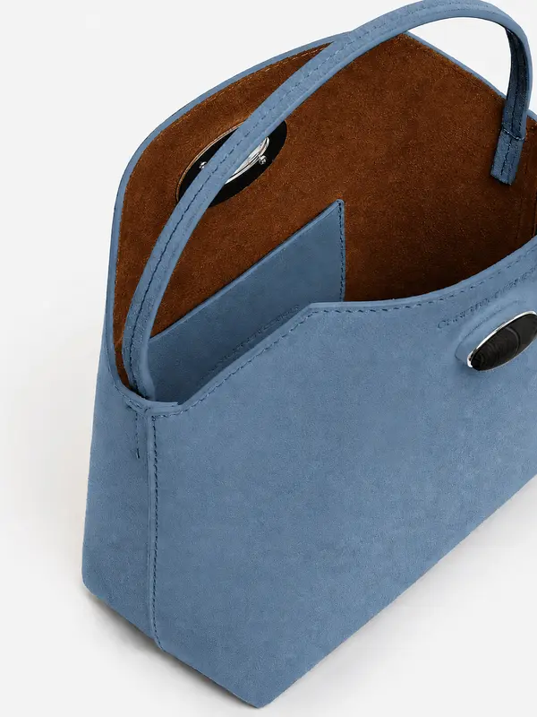 Christopher Esber Turnlock Suede Mini Bag