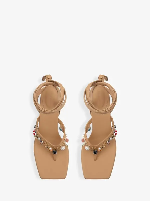 Christopher Esber Memento Charm Flip Flop Heel - Amber
