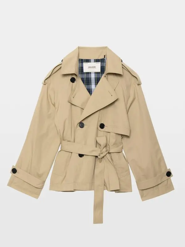 Zadig&Voltaire Kivana Belted Cotton Jacket - Erable
