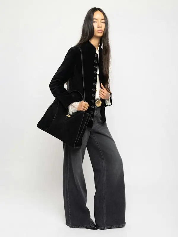 Zadig&Voltaire Vallo Velvet Jacket - Black