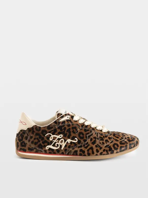 Zadig&Voltaire Zv Leo Pony Dance Sneakers - Brandy