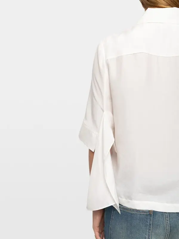 Zadig&Voltaire Telmy Silk Shirt With Bow Detail Cuffs