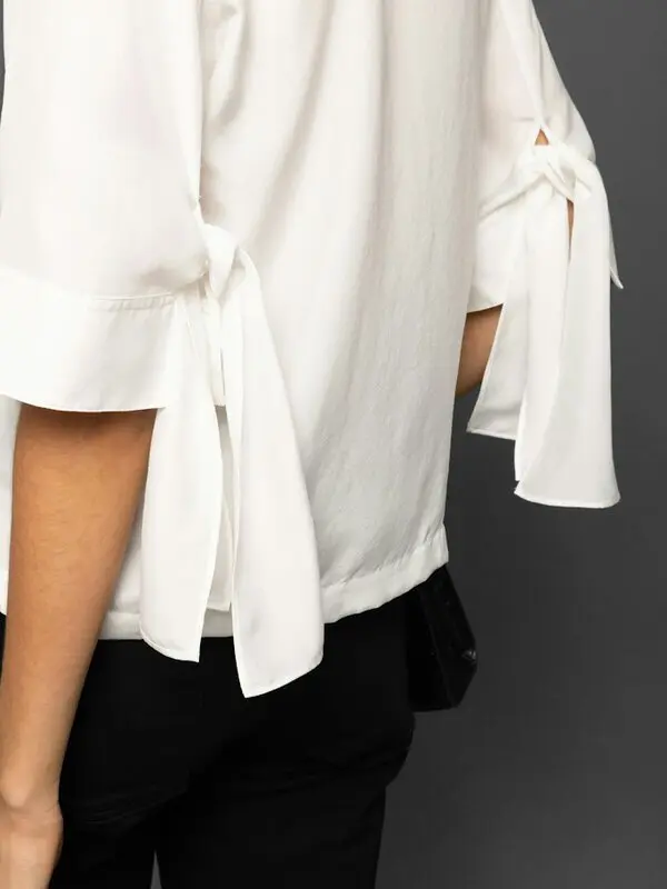 Zadig&Voltaire Telmy Silk Shirt With Bow Detail Cuffs - Judo