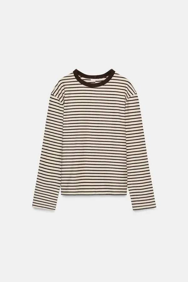 Zara Striped Long Sleeve T-shirt