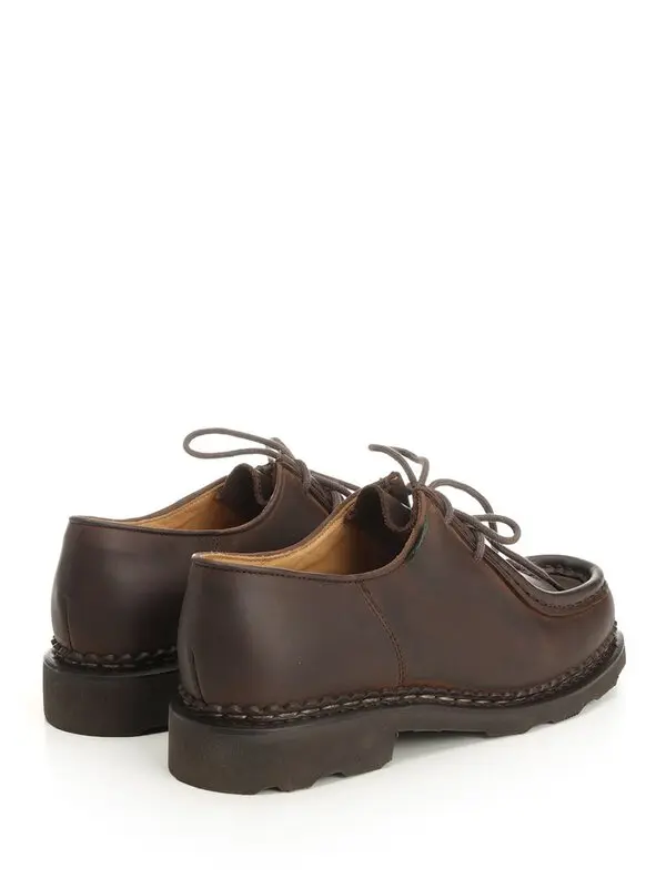 Paraboot Michael Lace-up Nubuck Shoes - Brown