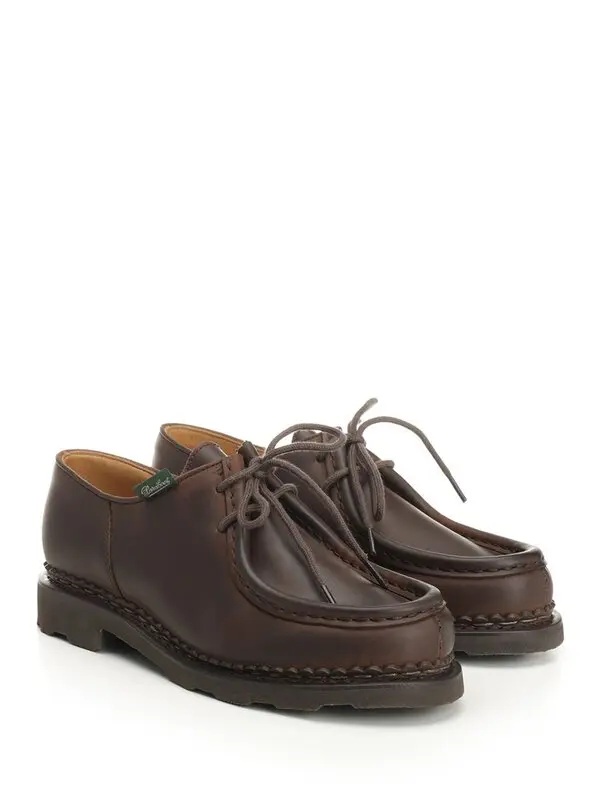 Paraboot Michael Lace-up Nubuck Shoes - Brown