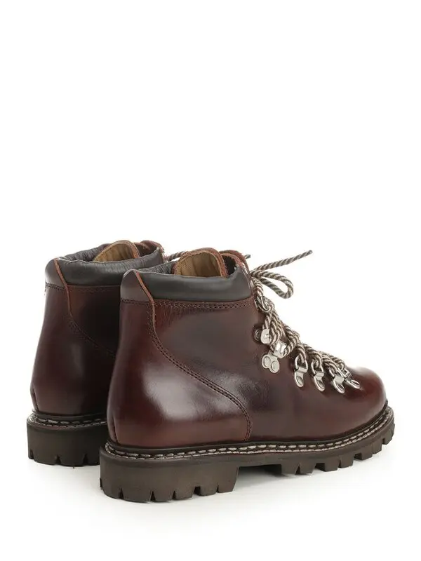 Paraboot Avoriaz Leather Lace-up Boots - Gray