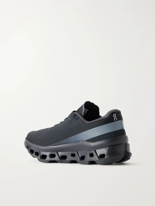 On Cloudmster 1 Rubber-trimmed Mesh Sneakers - Black