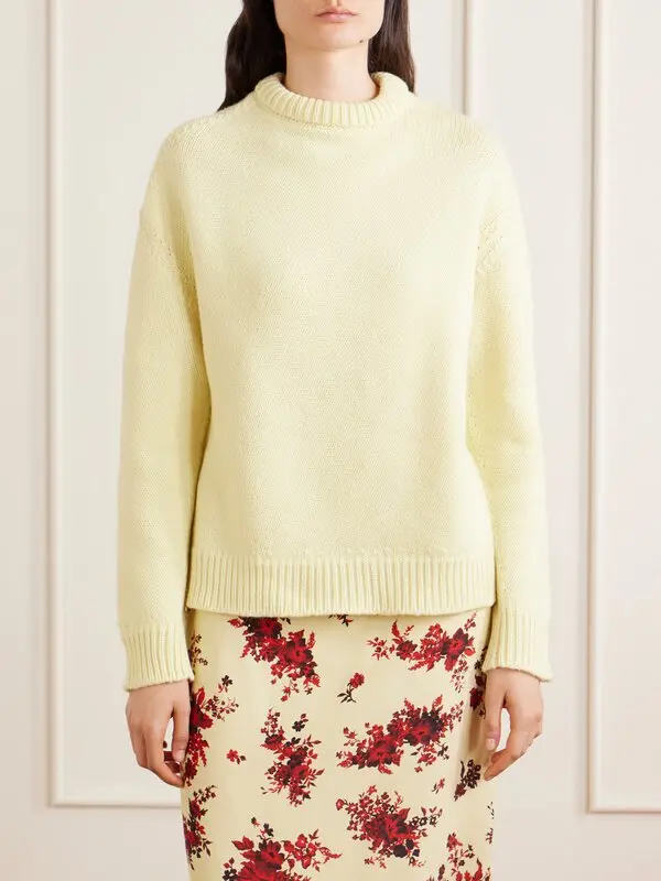 JIL SANDER Cashmere And Wool-blend Sweater