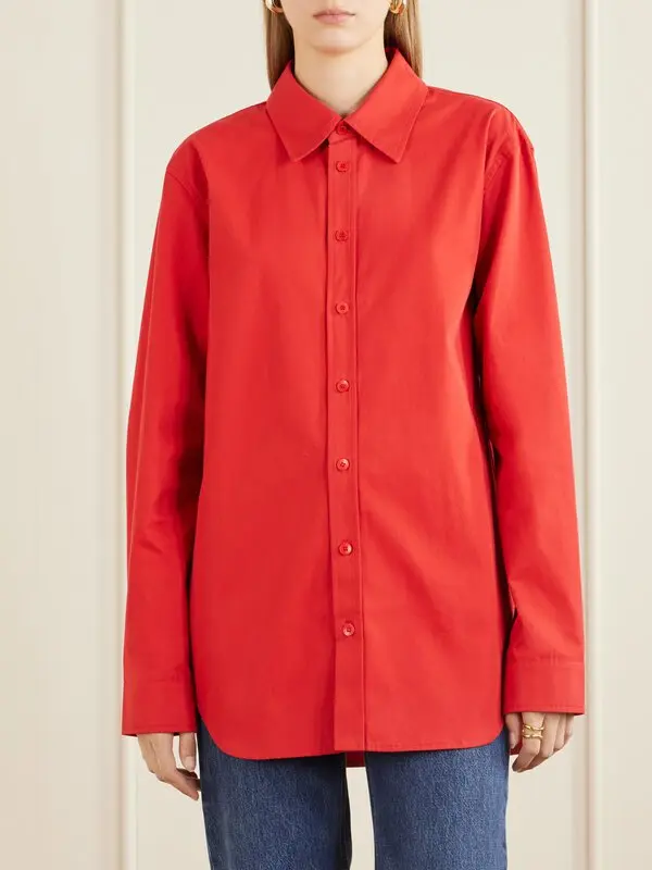 Tibi Easy Cotton-twill Gabardine Shirt