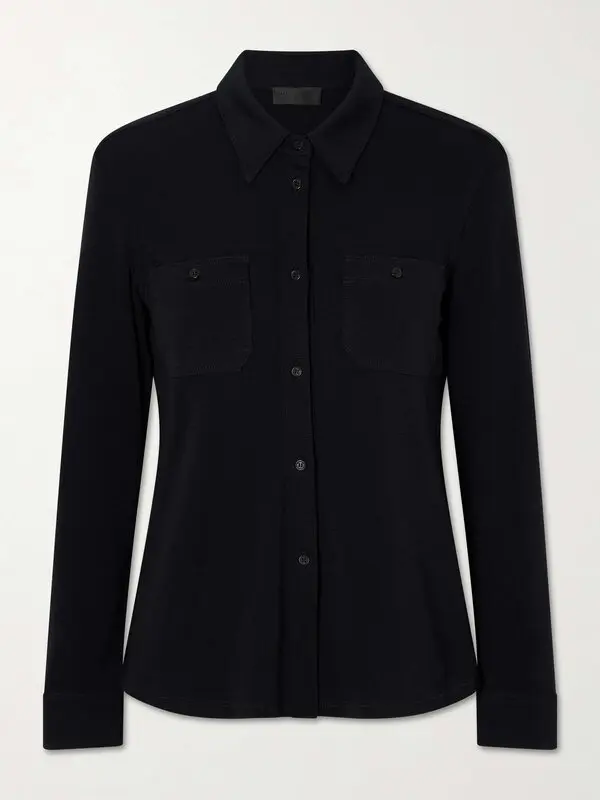 NILI LOTAN Ibra Wool Shirt