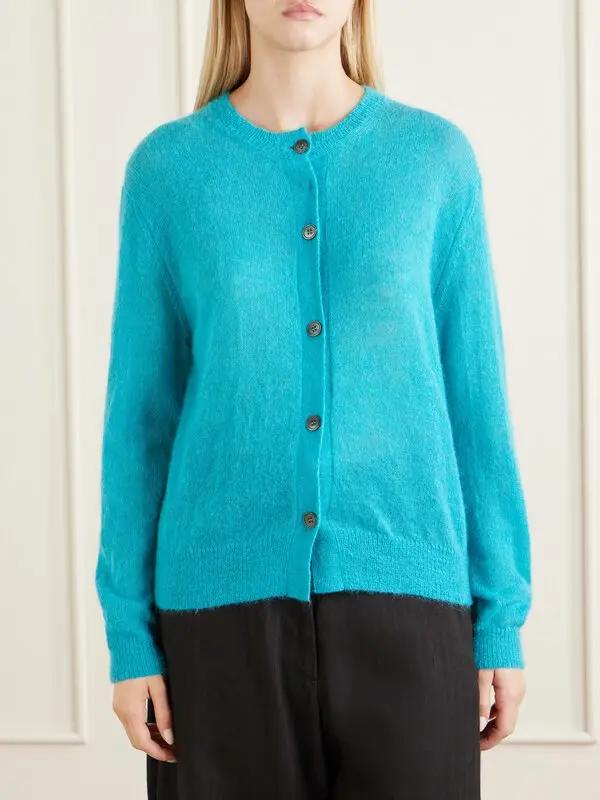 Studio Nicholson Callen Knitted Cardigan - Blue