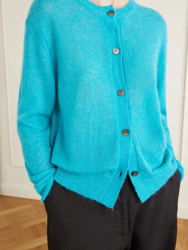 Studio Nicholson Callen Knitted Cardigan - Blue