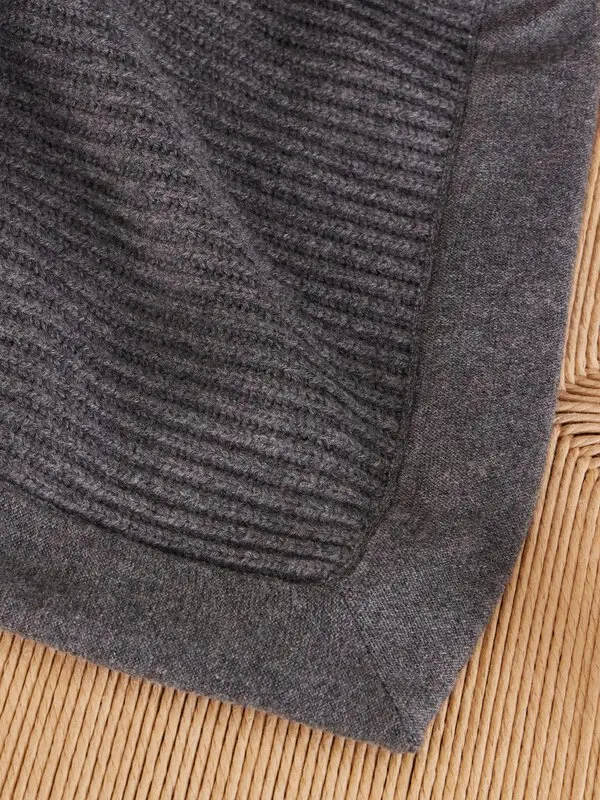 Brunello Cucinelli Ribbed-knitted Cashmere Throw
