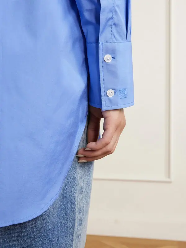 ANINE BING Plaza Cotton Poplin Shirt