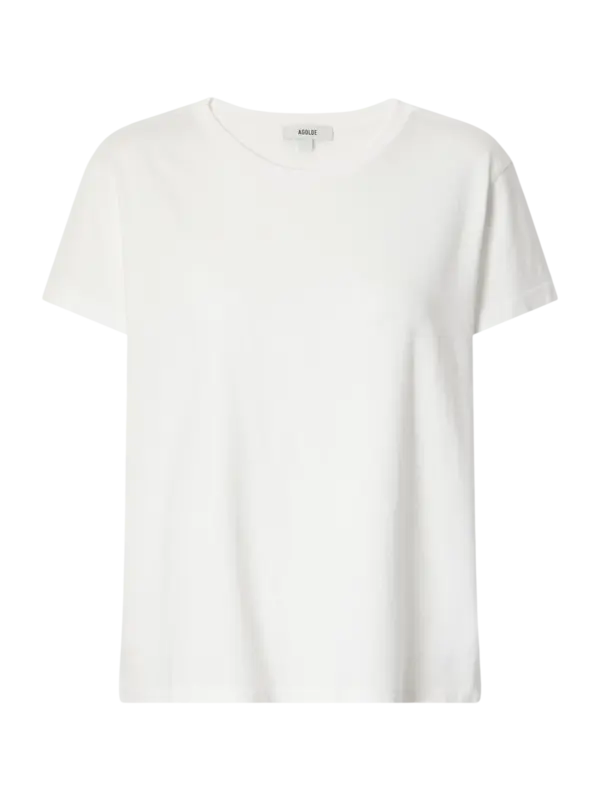 AGOLDE Adine Organic Cotton-jersey T-shirt - White