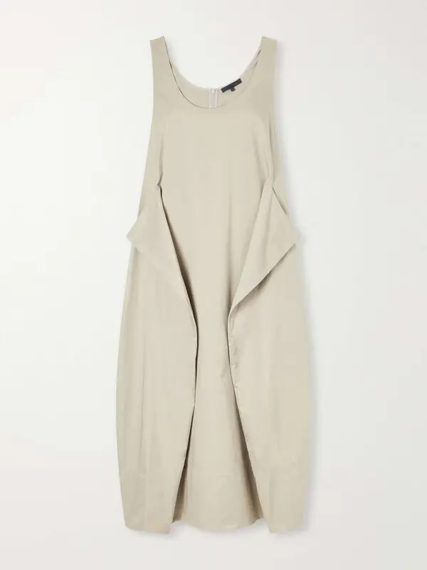 Tibi Cotton-poplin Midi Dress
