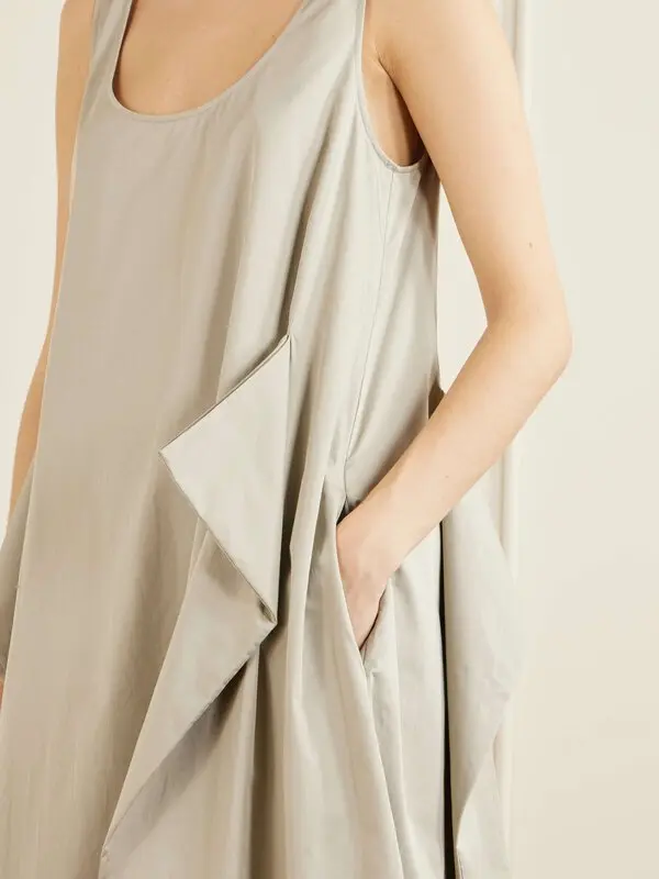 Tibi Cotton-poplin Midi Dress
