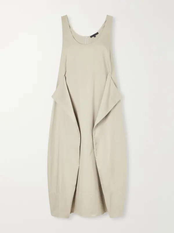 Tibi Cotton Poplin Midi Dress