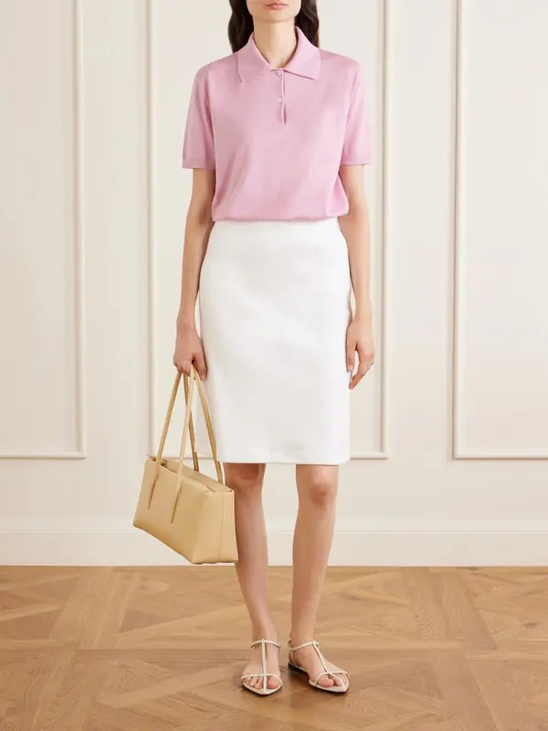 JIL SANDER Wool Knit Polo Shirt