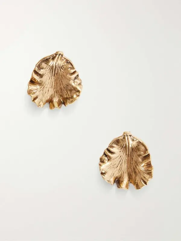 Cult Gaia Iris Gold-tone Earrings - Brass