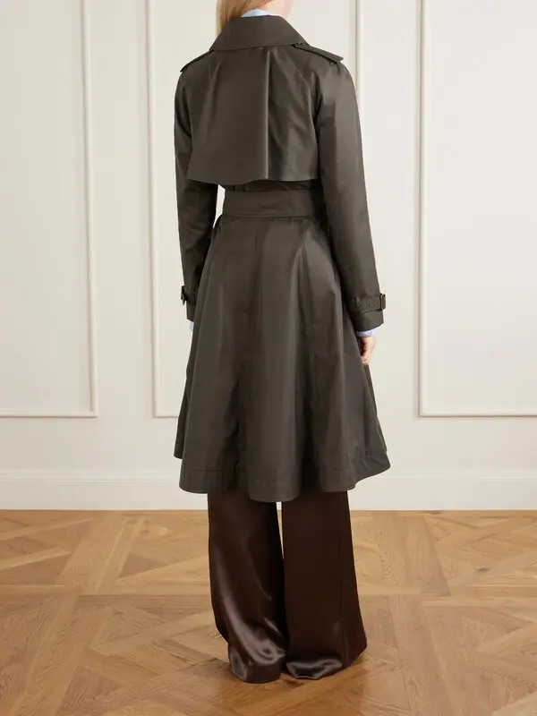 Burberry Pembury Belted Cotton-gabardine Trench Coat