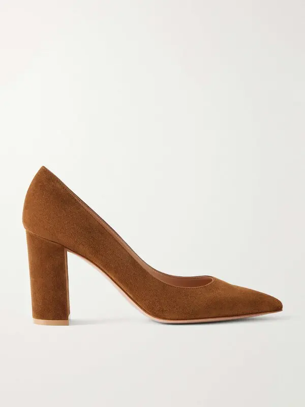 GIANVITO ROSSI Piper 85 Suede Pumps
