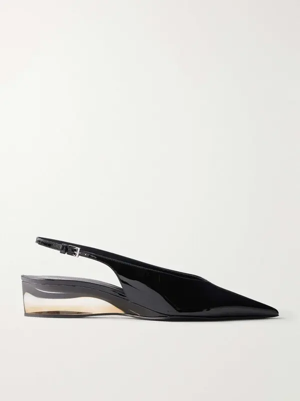 Alaïa 30 Patent-leather Slingback Pumps