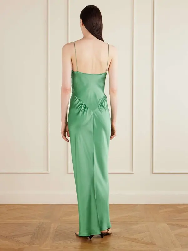 Aflalo Aire Silk-satin Maxi Dress