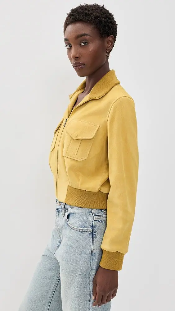 FRAME The Suede Ace Bomber Jacket