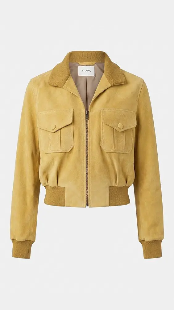 FRAME The Suede Ace Bomber Jacket