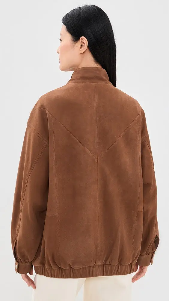 THE GARMENT Geneve Suede Bomber Jacket