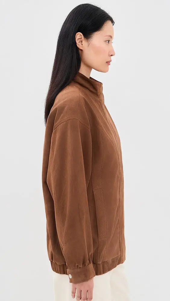 THE GARMENT Geneve Suede Bomber Jacket