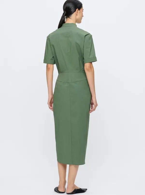 CALLAS MILANO Bali Wrap Shirt Dress