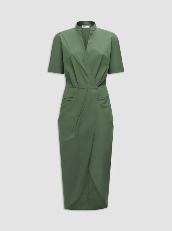 CALLAS MILANO Bali Wrap Shirt Dress
