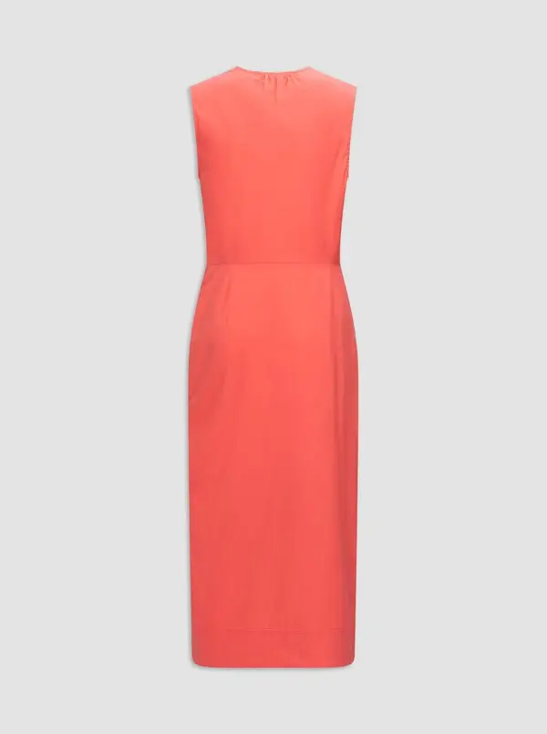 CALLAS MILANO Agnes V-neck Wrap Dress With Adjustable Ruching