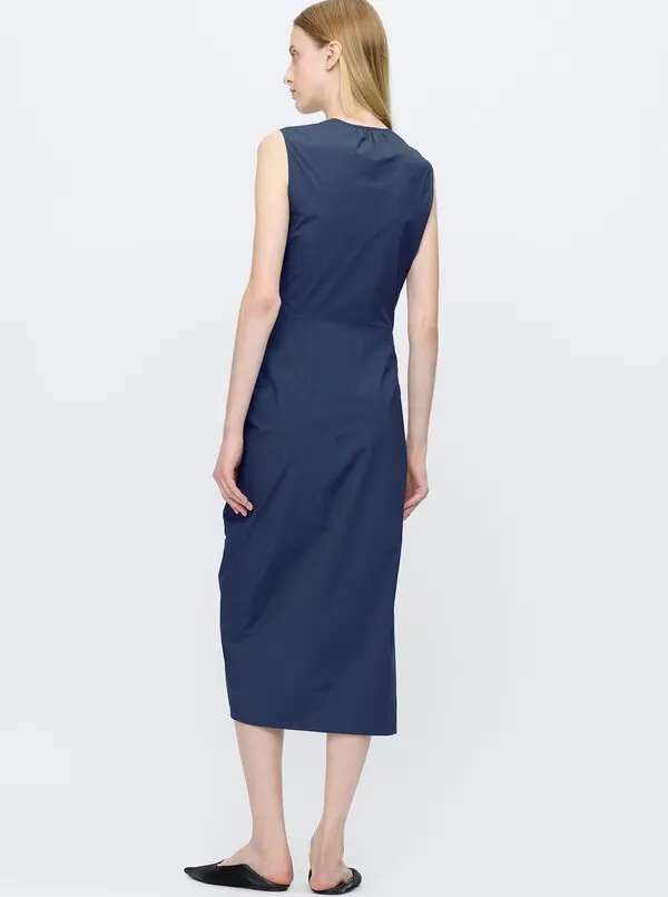 CALLAS MILANO Agnes V-neck Wrap Dress With Ruching