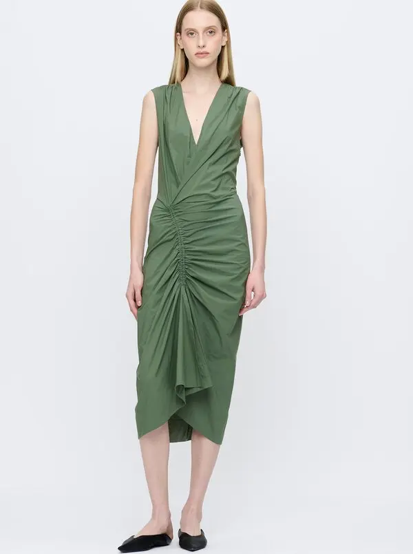 CALLAS MILANO Agnes Wrap Dress - Military