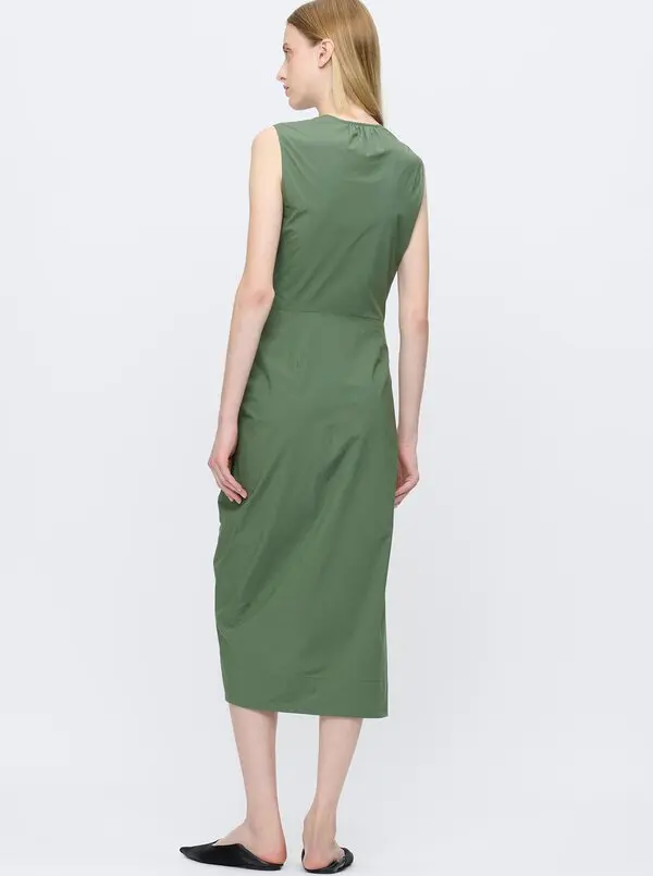 CALLAS MILANO Agnes V-neck Wrap Dress With Ruching