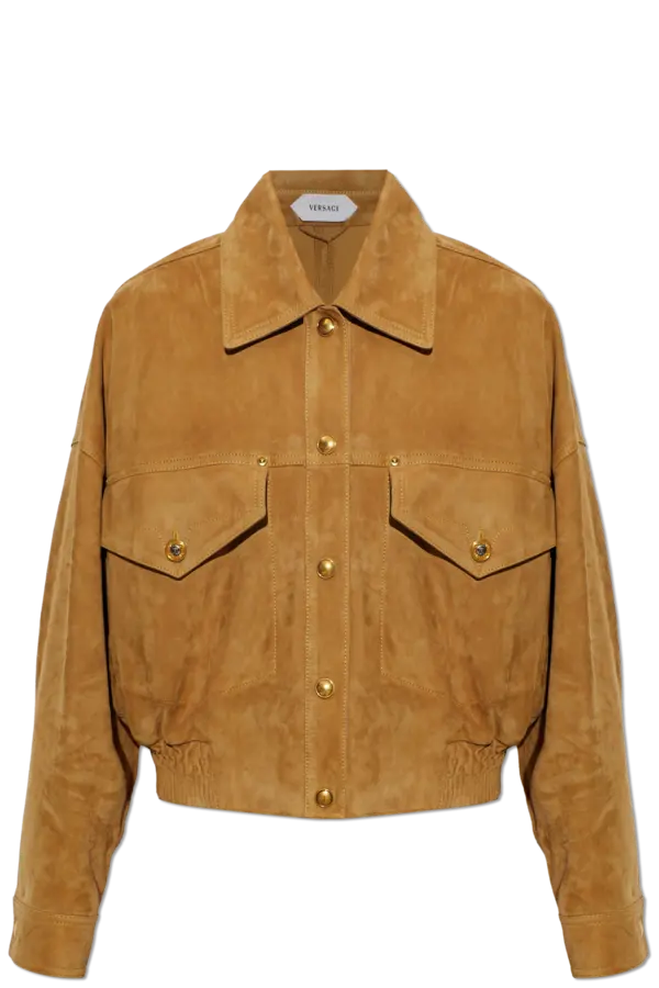 Versace Suede Jacket - Brown
