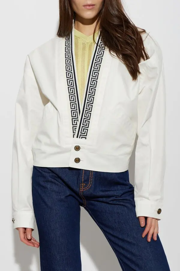Versace Jacket With A Distinctive Greek Pattern