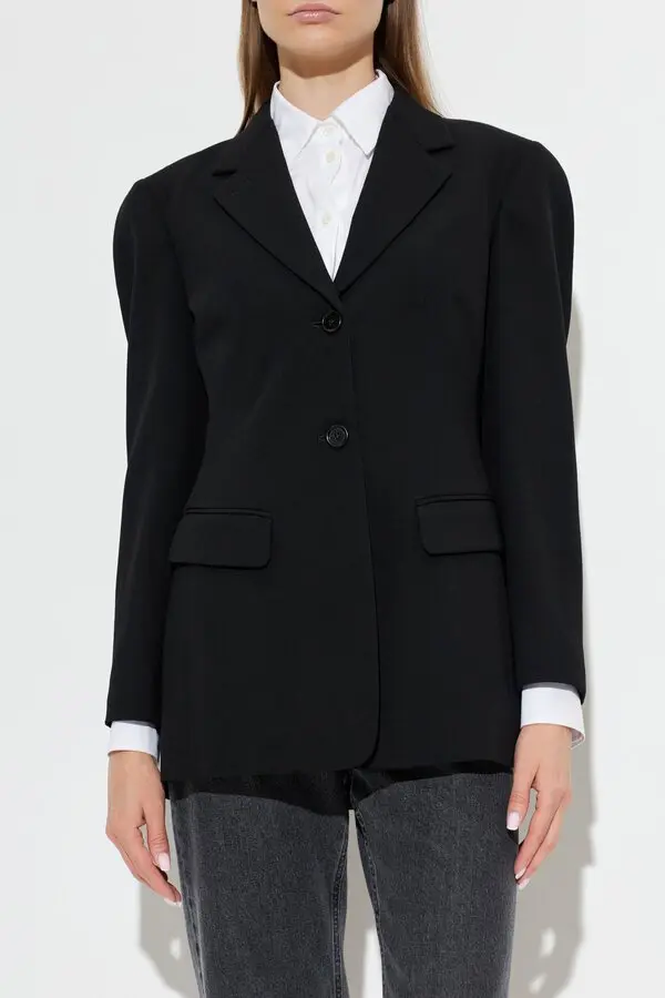 JIL SANDER Wool Blazer With Notch Lapels