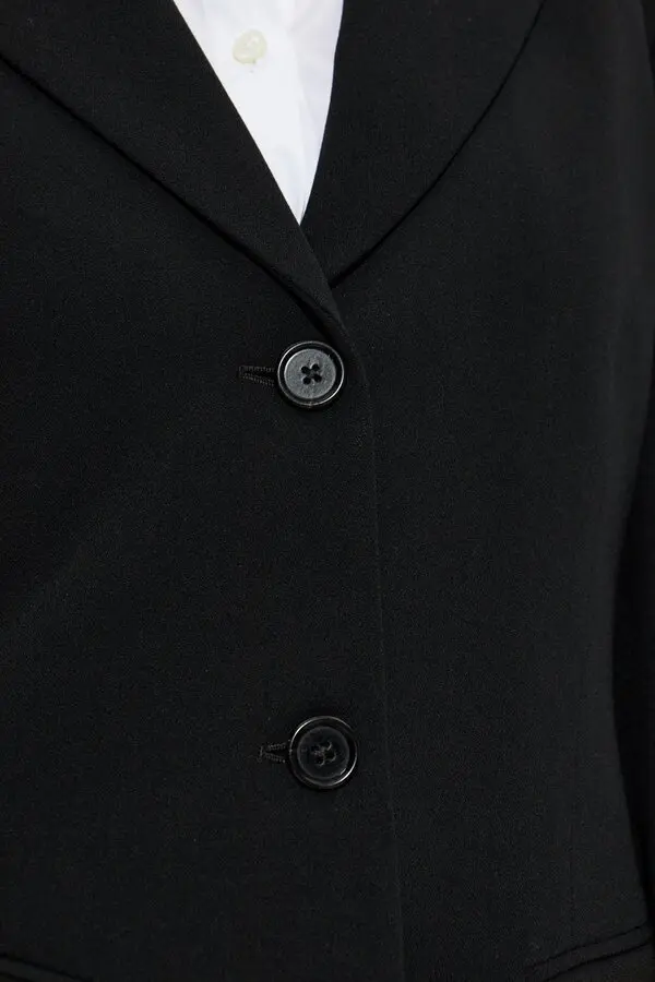 JIL SANDER Wool Blazer With Notch Lapels